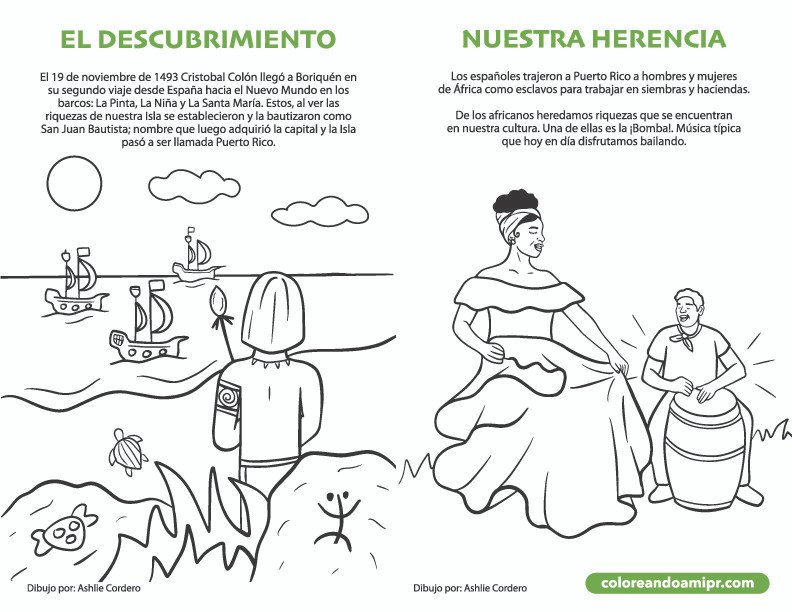 Descarga del mes - Coloreando a mi Puerto Rico